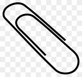 Clip Art Transparent A Clip Paper - Paper Clip Black And White Clipart ...