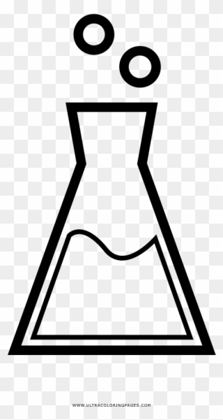 Erlenmeyer Flask Coloring Page - Erlenmeyer Flask Art Clipart - Full ...