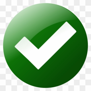 Simple Green Check Button Svg Clip Arts 600 X 600 Px - Png Download ...