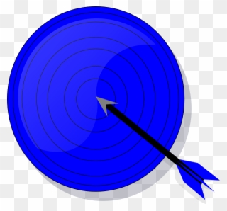 Blue Target Svg Clip Arts 600 X 559 Px - Png Download - Full Size ...