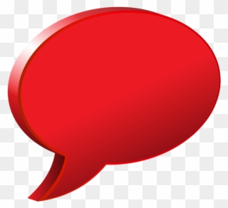 Speech Bubble Red Transparent Png Image - Red Speech Bubble Png Clipart ...