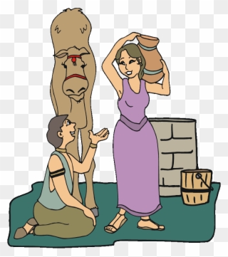 Bible Clipart Rebekah - Isaac And Rebekah Clip Art - Png Download ...