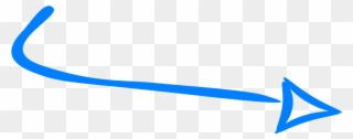 Skinny Blue Transparent Arrow Clipart (#1304501) - PinClipart