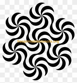 Zebra Print Stencil Printable - Chaos Png Clipart (#1390885) - PinClipart