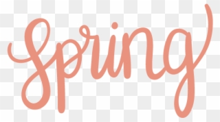Free Cliparts Download On - Spring Word Png Transparent Png - Full Size ...