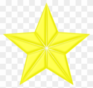 3d Segmented Yellow Star Clipart (#1604012) - PinClipart