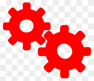 Gears Clipart Red - Gear Red Png Transparent Png - Full Size Clipart ...