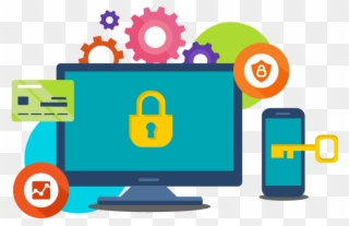 Internet Security What Are The Risks For My Business Clipart - Full ...