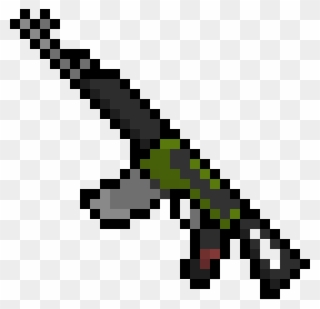 Outcast Rifle - Pixel Art Auto Clipart (#1862348) - PinClipart