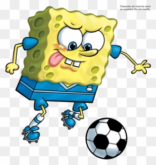 Sb World Sbob 008 Rev1 Ealow - Spongebob Playing Soccer Clipart - Full ...
