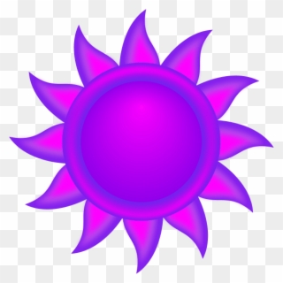 Colorful Sun Clipart - Purple Sun Clip Art - Png Download (#1907607 ...