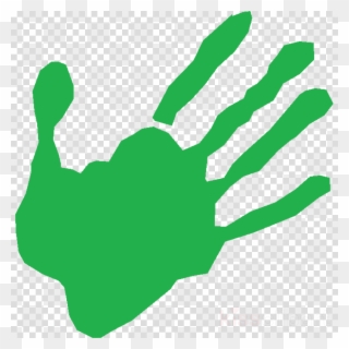 Green Hand Print Clipart Computer Icons Clip Art - Hand Transparent ...