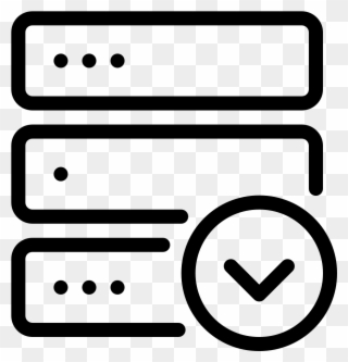 Cloud Server Rack Down - Icon Clipart - Full Size Clipart (#1963353 ...