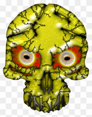 Pc54 Yellow Cracks - Skull Clipart (#2086171) - PinClipart