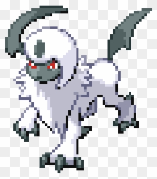 Minecraft Pixel Art Absol Clipart (#2157209) - PinClipart