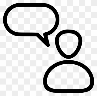 Person Speaking Comments - Icon Clipart - Full Size Clipart (#2168360 ...