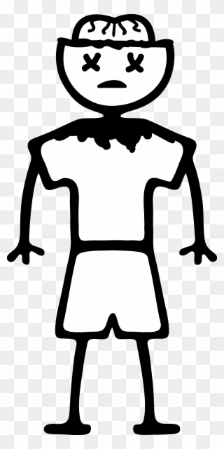 Stickperson - Zombie Stick Figure Png Clipart (#227869) - PinClipart