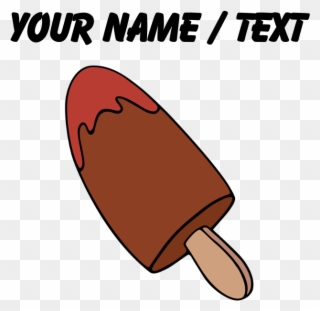 Custom Chocolate Ice Cream On A Stick Tile Coaster Clipart (#2473257 ...