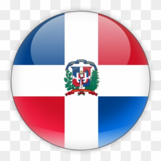 Dominican Republic Glossy Graphics Round Flag Clipart (#2483468 ...