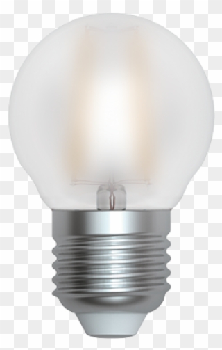 Ampoule Led À Filament Sphérique 4 W Satinée Clipart (#2487826 ...