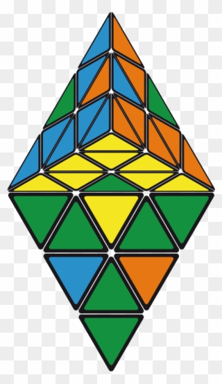 Pretty Patterns Pyraminx - Pyraminx Clipart (#4174232) - PinClipart
