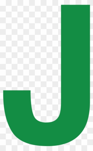Helvetica Green J Clipart (#2563818) - PinClipart