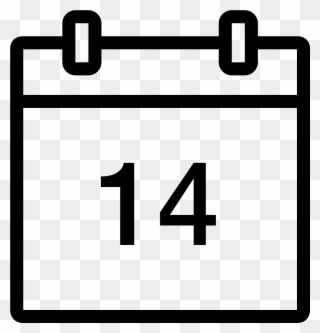 Calendar 14 Icon Free Download At Icons8 Clipart (#2573336) - PinClipart