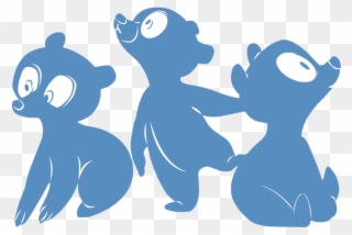Brave 3 Bears Silhouette Clipart (#261074) - PinClipart