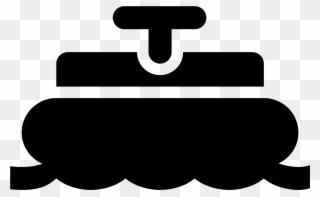 This Icon Depicts A Boat Floating In Water Clipart (#2604160) - PinClipart
