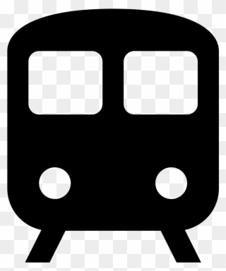 The Icon Shows A Train Or Subway That Is Seen Head Clipart (#2655030 ...
