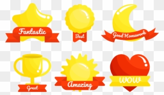 Teacher Reward Sticker Vector Clipart (#2720114) - PinClipart