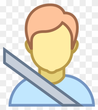 A Person Sitting In The Passenger Seat Of A Car, Facing - Blue Icons ...