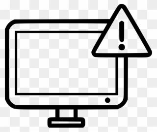 Screen Warning Computer Desktop Monitor Alert Comments Clipart - Full ...
