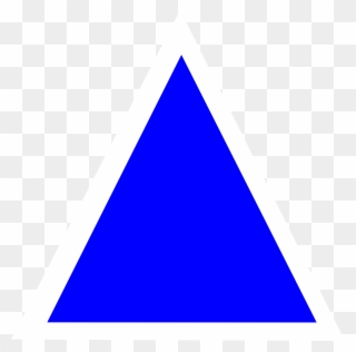 Triangle Clip Art Blue - Png Download - Full Size Clipart (#5689005 ...