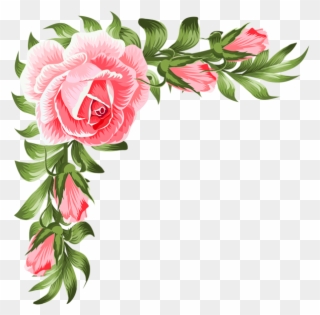 16121035 Rose Corner Decoration Png Clip Art Transparent Png (#3116814 ...
