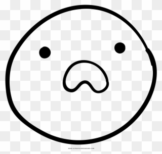 Disgusted Face Coloring Page - Line Art Clipart (#3271460) - PinClipart