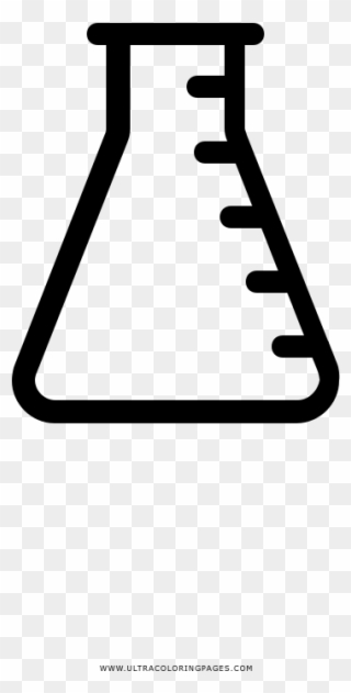 Erlenmeyer Flask Coloring Page - Erlenmeyer Flask Art Clipart - Full ...
