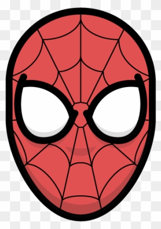 Spider Face Webbing Hero Comic Mask Super Hero Spider - Cartoon Clipart ...