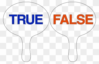 True False Yes No Voting Paddles Clipart (#3566522) - PinClipart