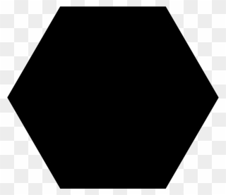 Black Hexagon Clip Art At - Esagono Png Transparent Png (#363969 ...