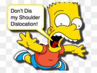 Shoulder Clipart Shoulder Dislocation - Bart Simpson - Png Download ...