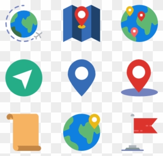 Locations - Vector Icon Start Png Clipart (#3707875) - PinClipart