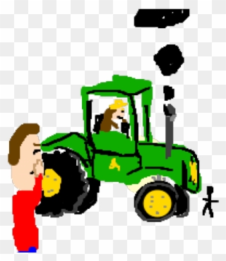 Tractor Clipart Stick Figure - Tractor - Png Download (#3778407 ...