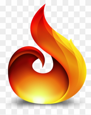 Flame Clipart Logo - App With Flame - Png Download (#380508) - PinClipart