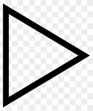 Png File Svg - Black Triangle Outline Png Clipart (#3820495) - PinClipart