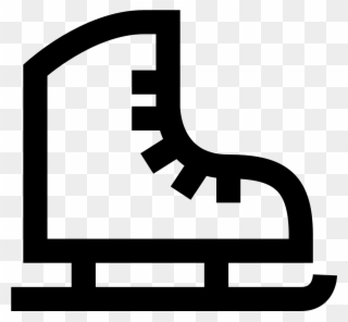 Ice Skate Icon - Logo Patin A Glace Clipart (#3841729) - PinClipart