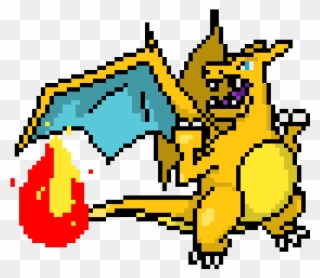 Charizard Full Complete - Charizard 8 Bit Clipart (#3906344) - PinClipart