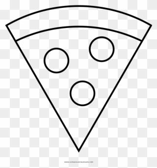 Pizza Coloring Page - Line Art Clipart (#3885189) - PinClipart