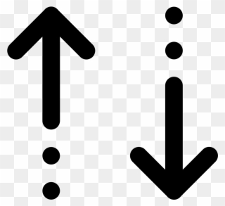 The Icon Has Two Vertical Arrows Facing In Opposite Clipart (#3914603 ...
