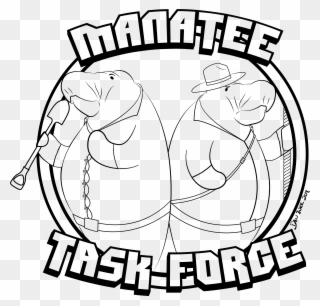 Manatee Task Force - Cartoon Clipart (#3977491) - PinClipart